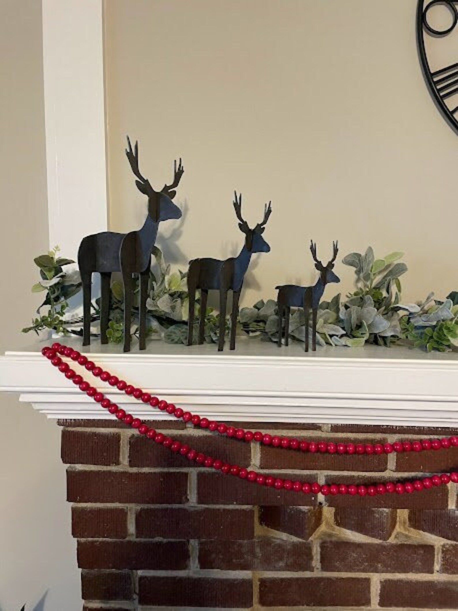 Set of Three Reindeer - Etsy