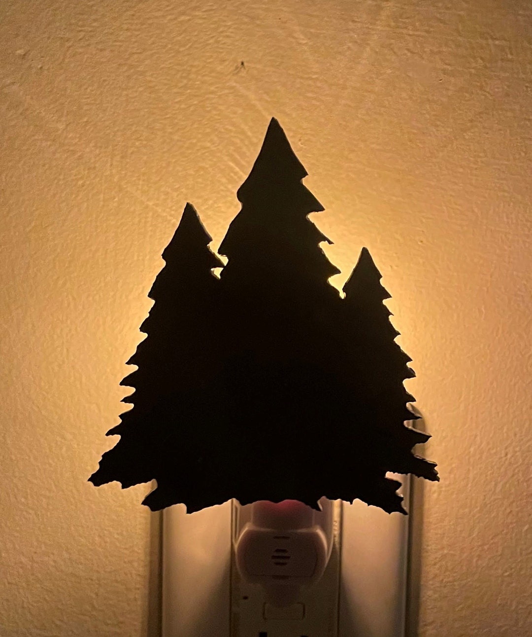 Evergreen Trees Metal Nightlight - Etsy