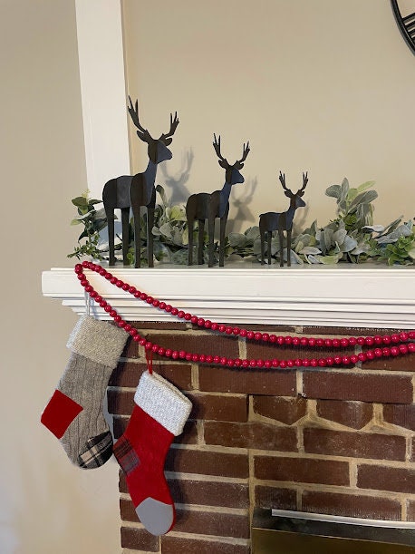 Set of Three Reindeer - Etsy