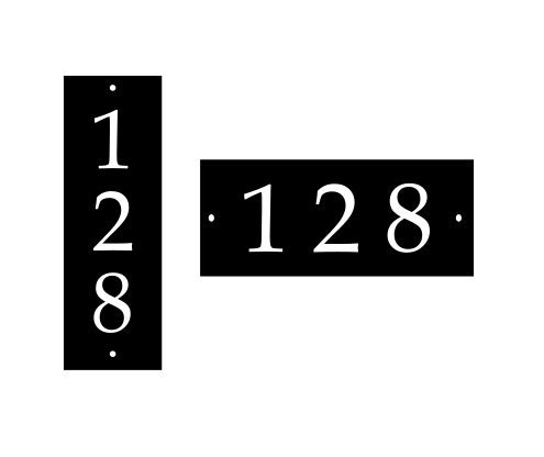 Street Number Metal Sign - Etsy