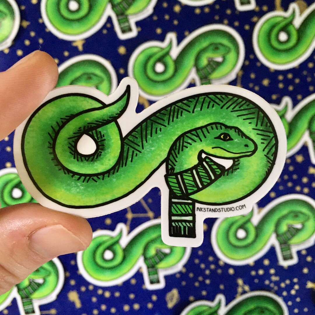 Sly Snake School Sticker - Etsy