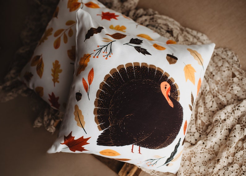 Primitive Turkey Pillow Cover Thanksgiving Decor Farmhouse | Etsy
