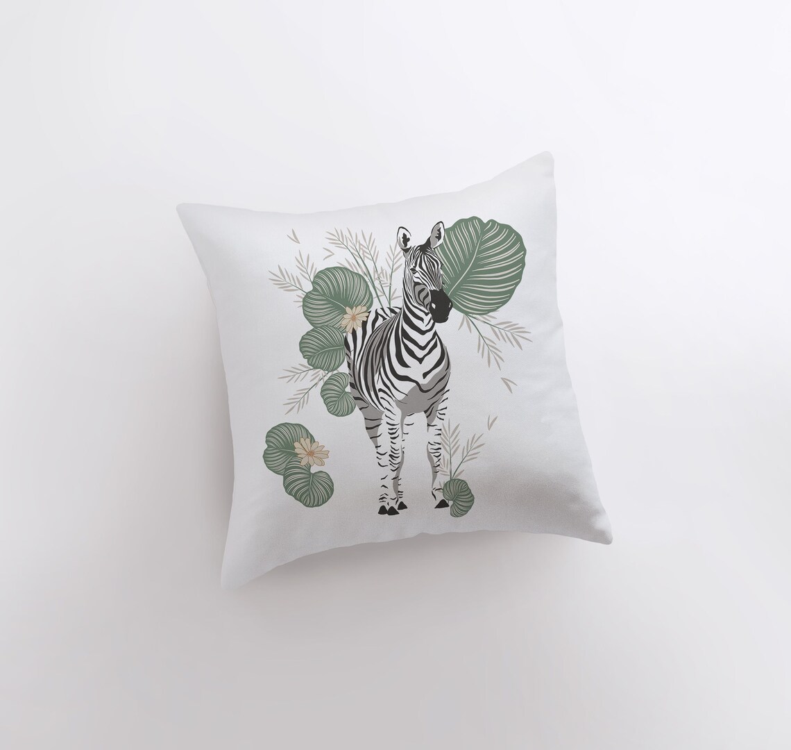 Zebra | Zebra Decor | Zebra Print | Leaves | Decorative Pillows | Mom ...