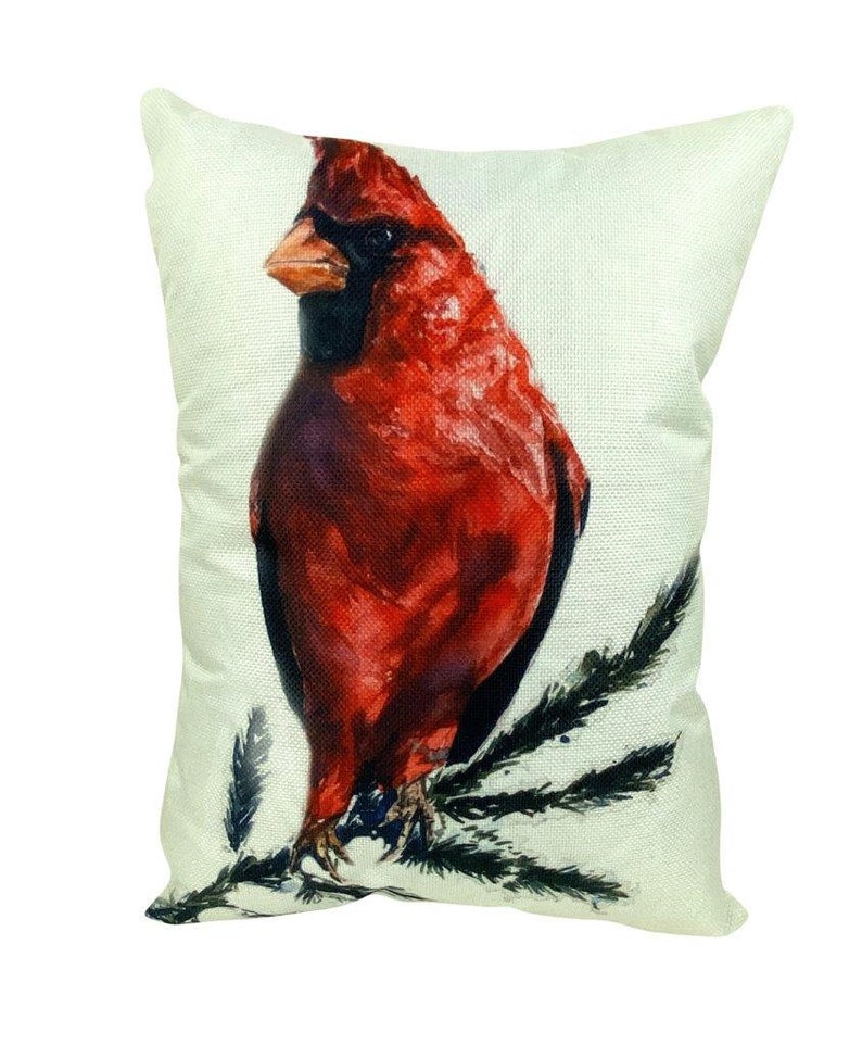Bird Cardinal Red Cardinal Pillow Cover Throw Pillow | Etsy