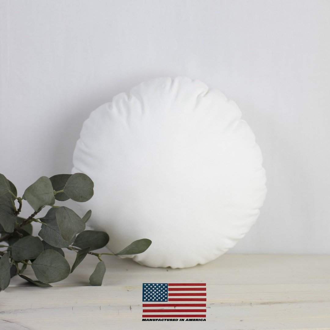 30" | Round Pillows Insert | Indoor Outdoor Hypoallergenic Polyester ...