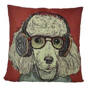 Poodle Pillow Cover Throw Pillow Home Decor Accent | Etsy