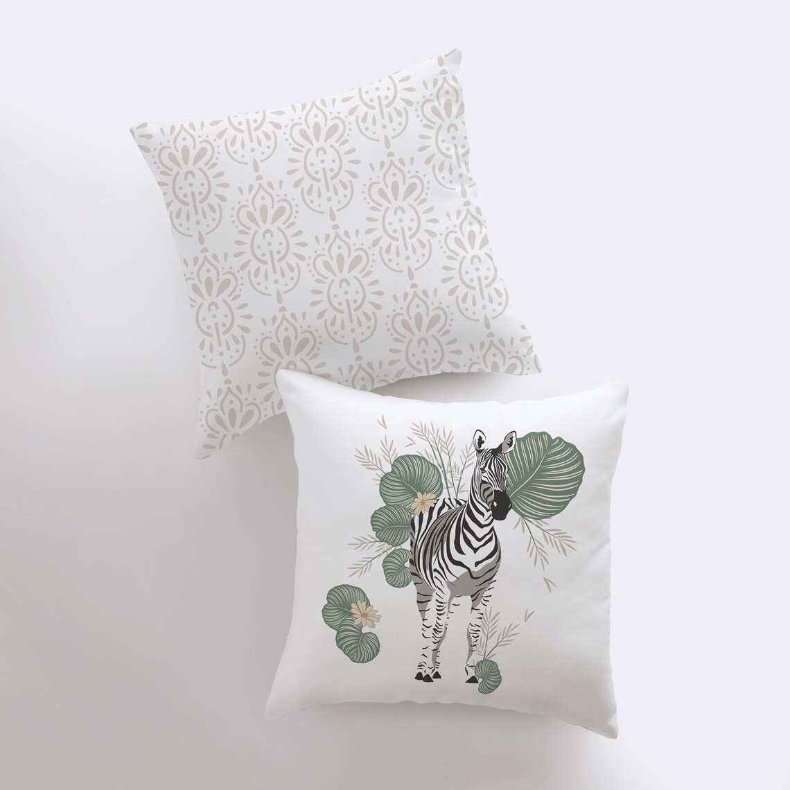 Zebra | Zebra Decor | Zebra Print | Leaves | Decorative Pillows | Mom ...