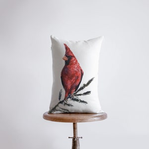 Bird | Cardinal | Red Cardinal | Pillow Cover | Throw Pillow | 12x18 ...