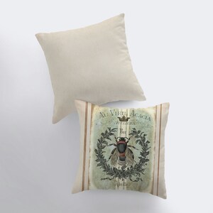 Queen Bee | Honey Bee | Pillow Cover | Farmhouse Decor | Vintage | Home ...