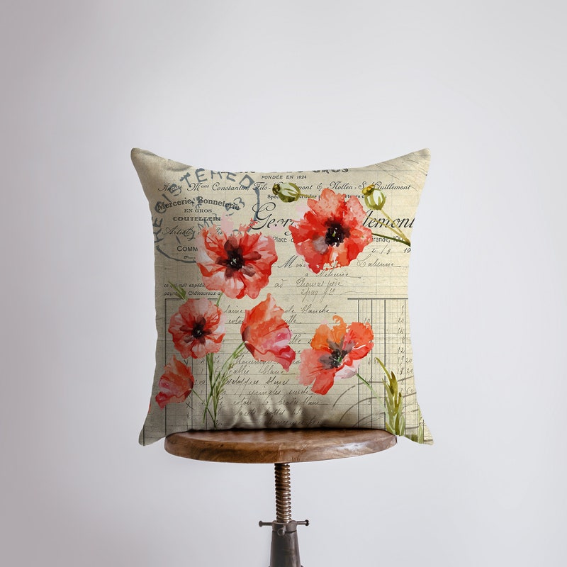 Poppy Pillows - Etsy