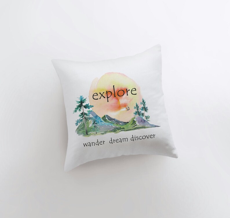 Explore Wander Dream Discover Pillow Cover Wander Lust - Etsy