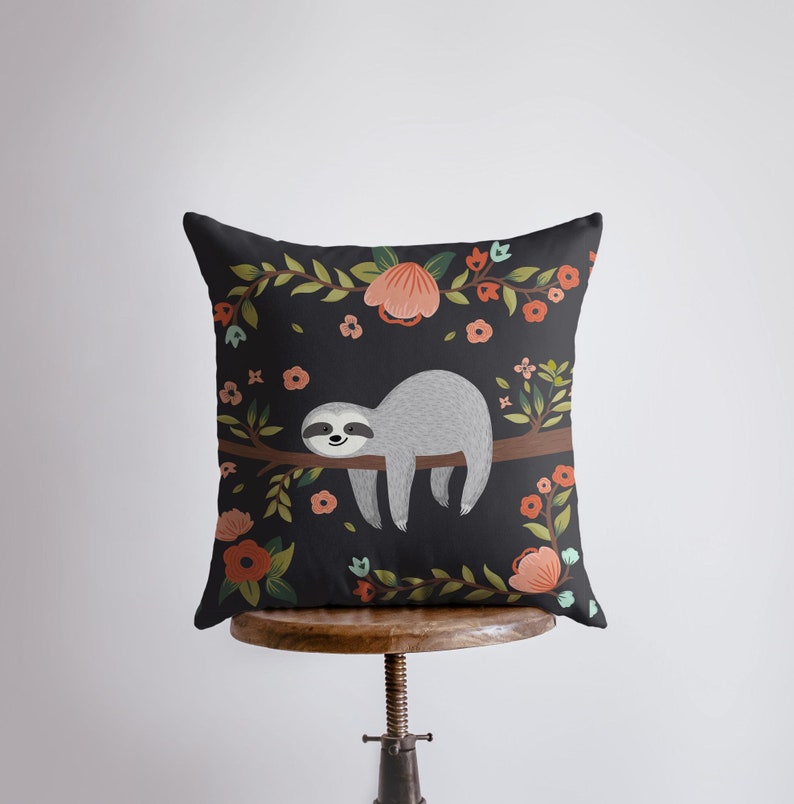 Sloth | Sloth Décor | Sloth Gift | Fun Gifts | Pillow Cover | Home ...