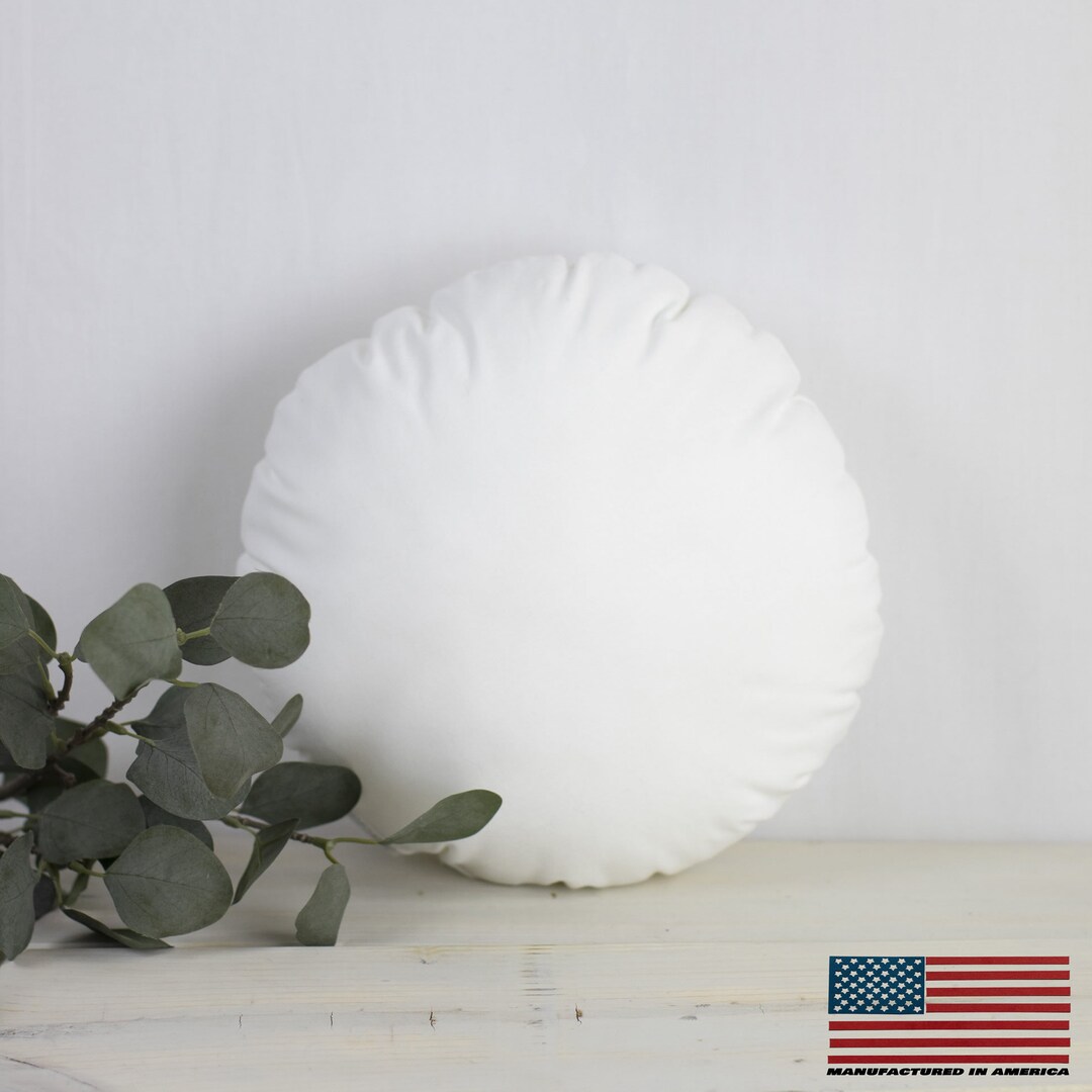 36" | Round Angel Hair Insert | Indoor Outdoor Down Alternative ...
