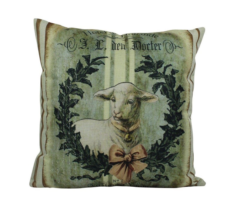 Lamb Pillow Cover Farmhouse Decor Home Décor Country - Etsy
