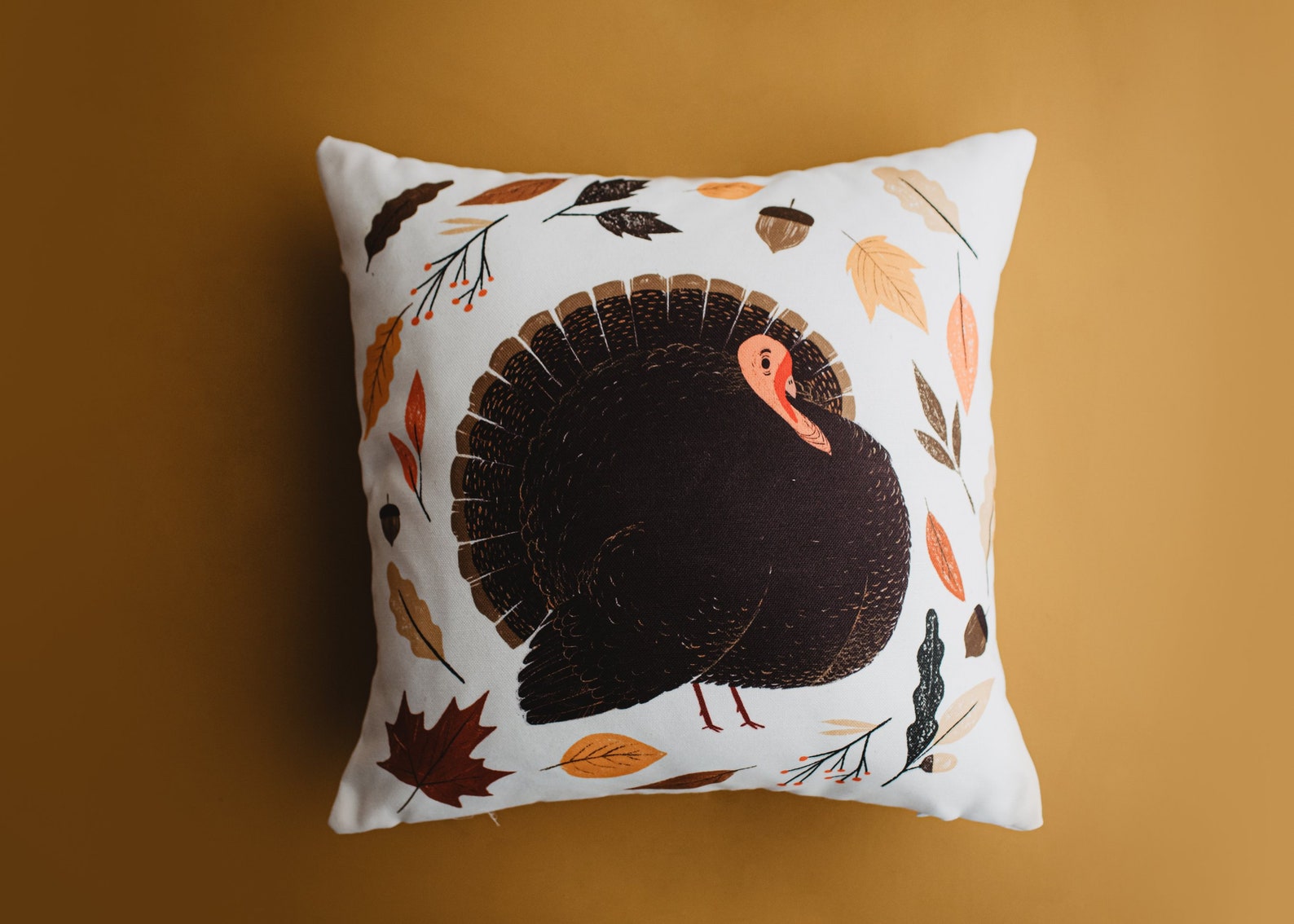 Primitive Turkey Pillow Cover Thanksgiving Decor Farmhouse - Etsy