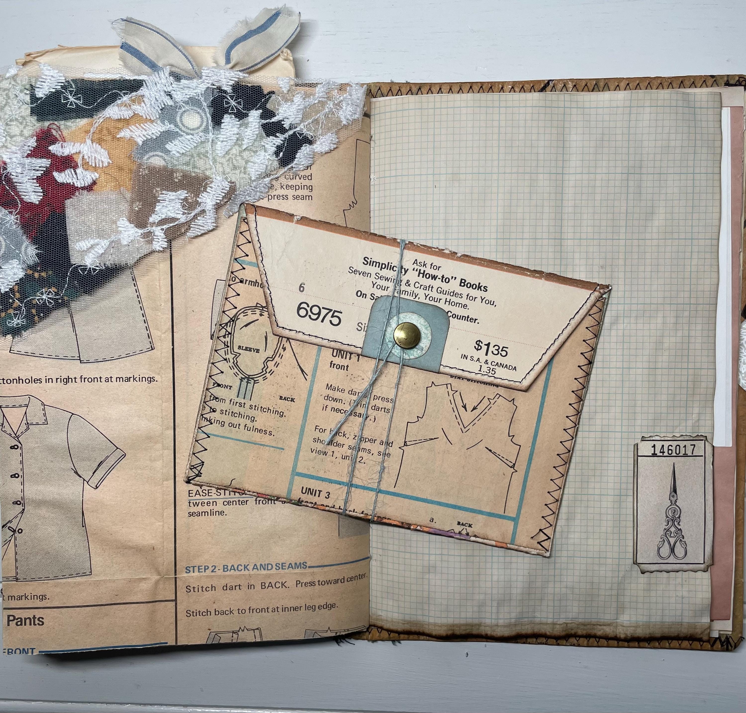 Handmade Sewing-themed Junk Journal - Etsy