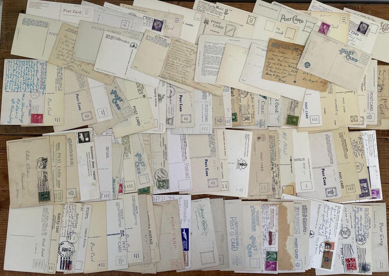 Vintage Postcard Lot of 100 - 1970s and Earlier - Etsy
