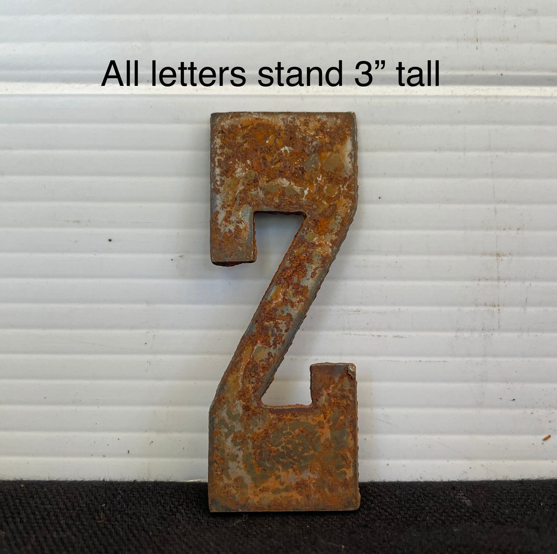 Rusty Metal Alphabet Letters, 3 Inch Tall Letters, Rustic Decor, Craft ...