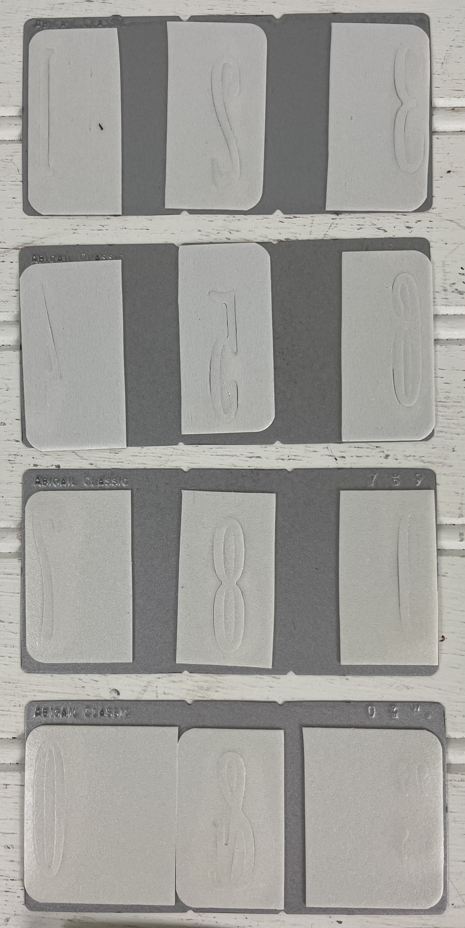 Quickutz Alphabet Set Classic Abigail Complete Font Set Uppercase ...