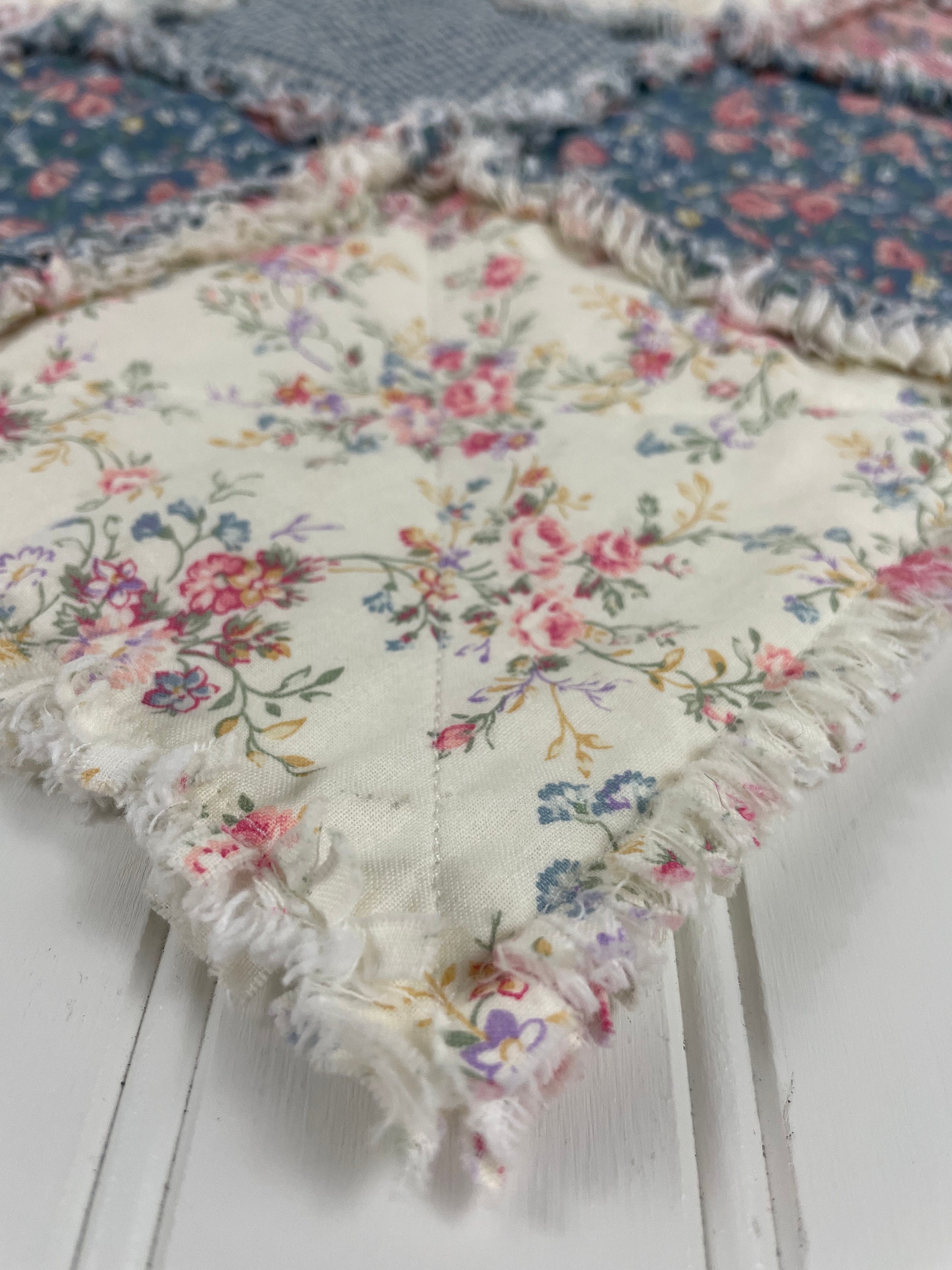 Handmade Rag Quilt Cuddle Blanket Lovey Perfect for Newborns Littles ...