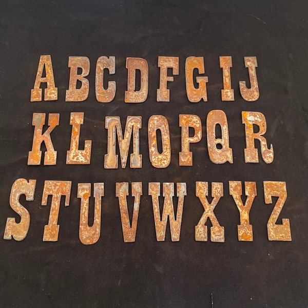 Rustic Letters - Etsy