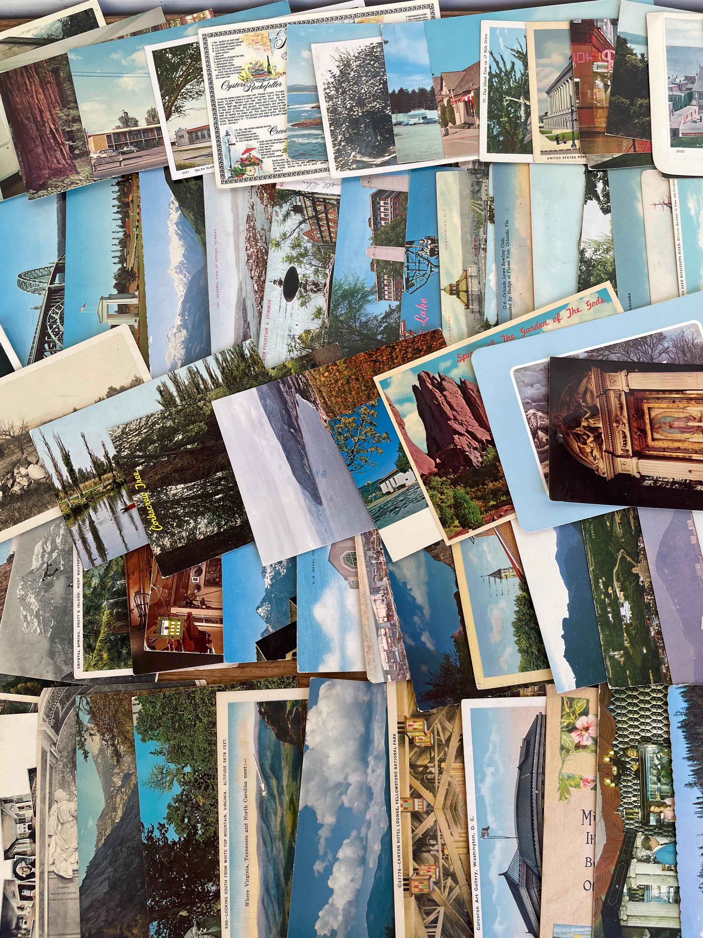 Vintage Postcard Lot of 100 - 1970s and Earlier - Etsy