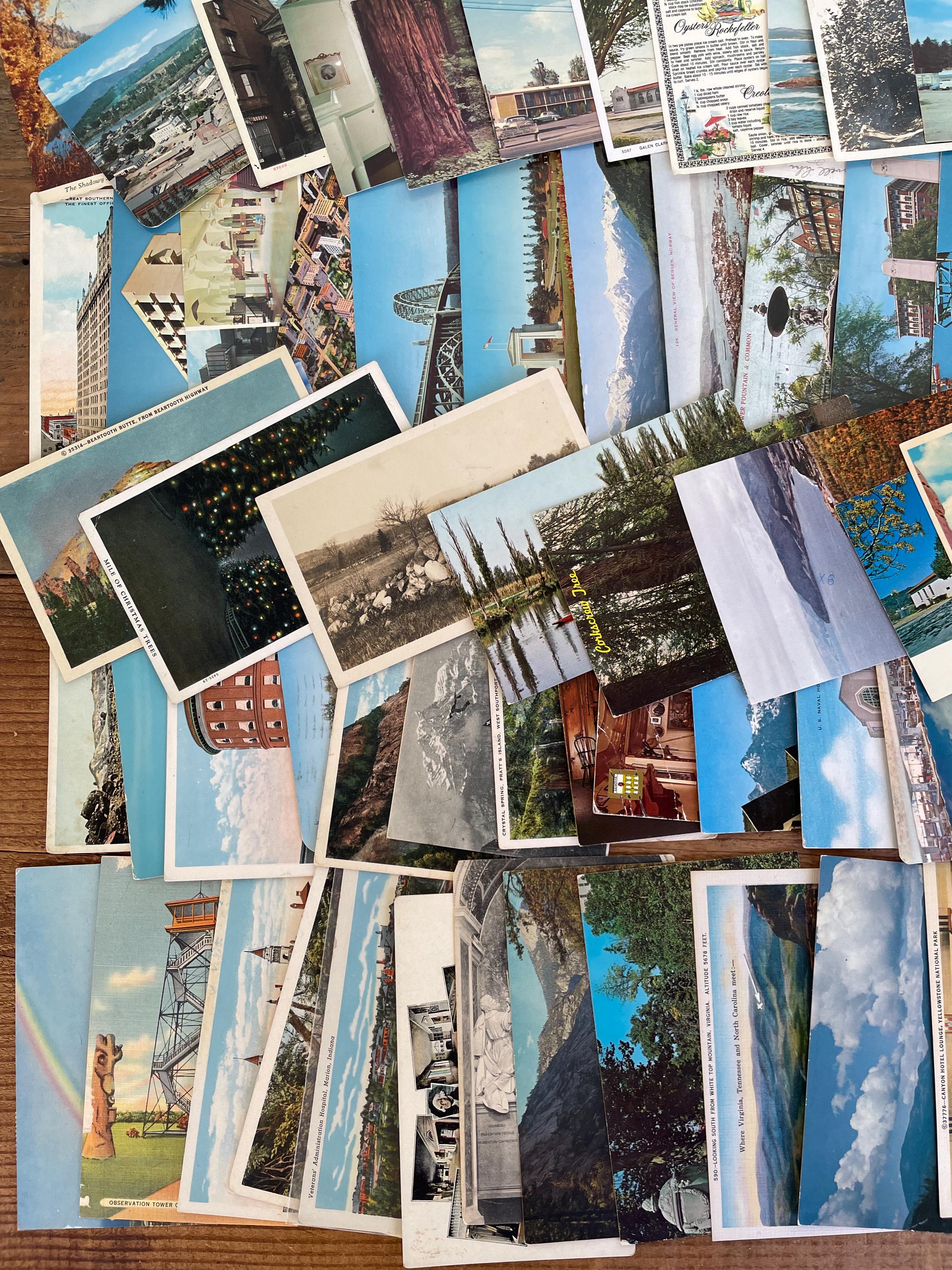 Vintage Postcard Lot of 100 - 1970s and Earlier - Etsy
