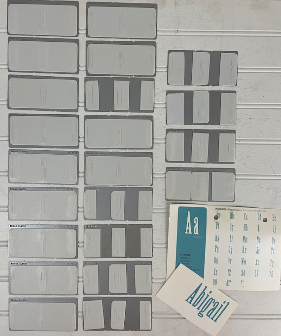 Quickutz Alphabet Set Classic Abigail Complete Font Set - Etsy