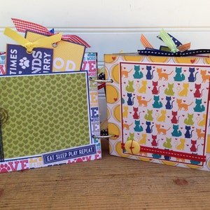 Kitty Cat Pet Scrapbook Photo Memory Book Keepsake Album Chipboard 6x6 ...