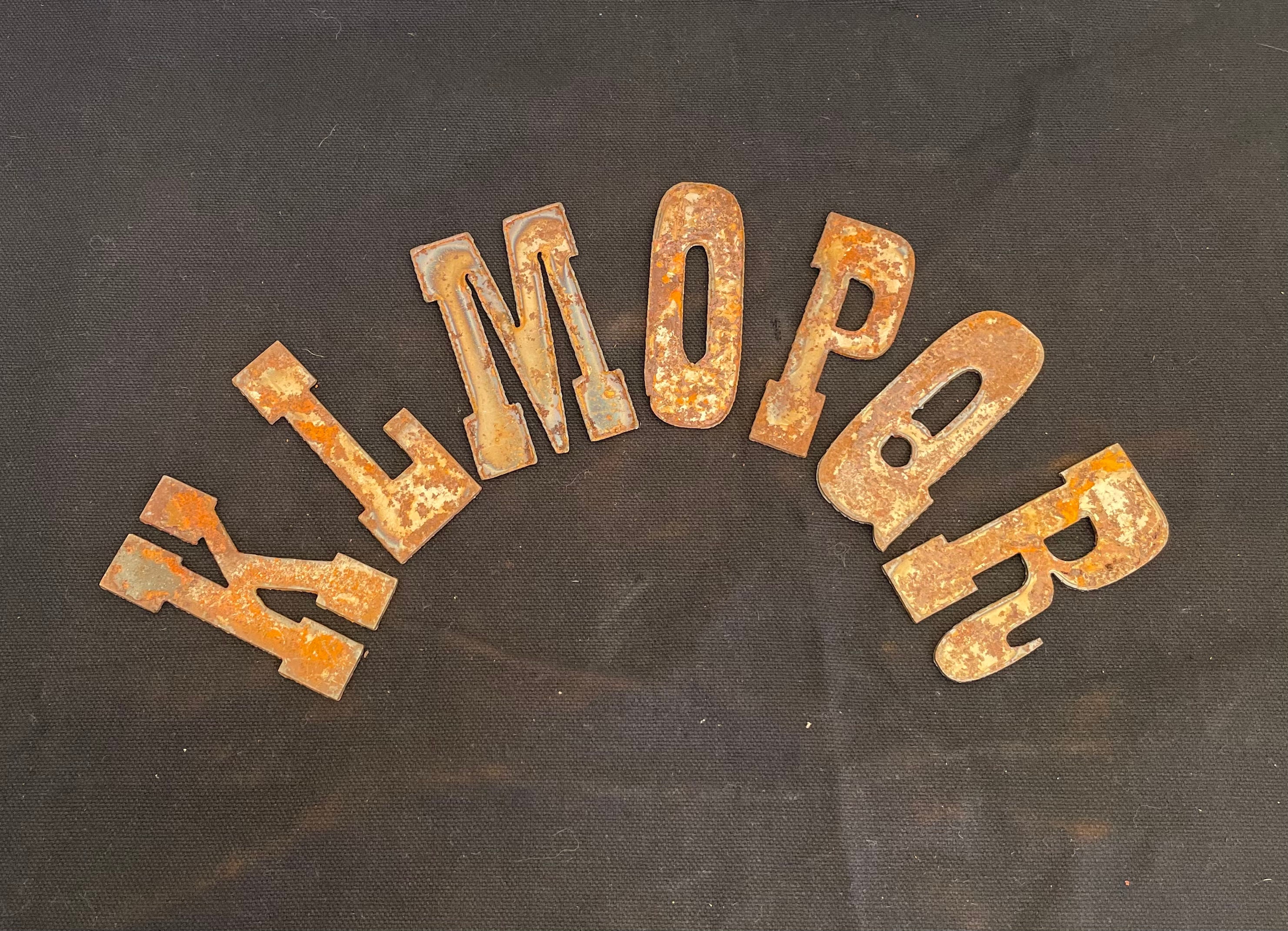 Rusty Metal Alphabet Letters, 3 Inch Tall Letters, Rustic Decor, Craft ...