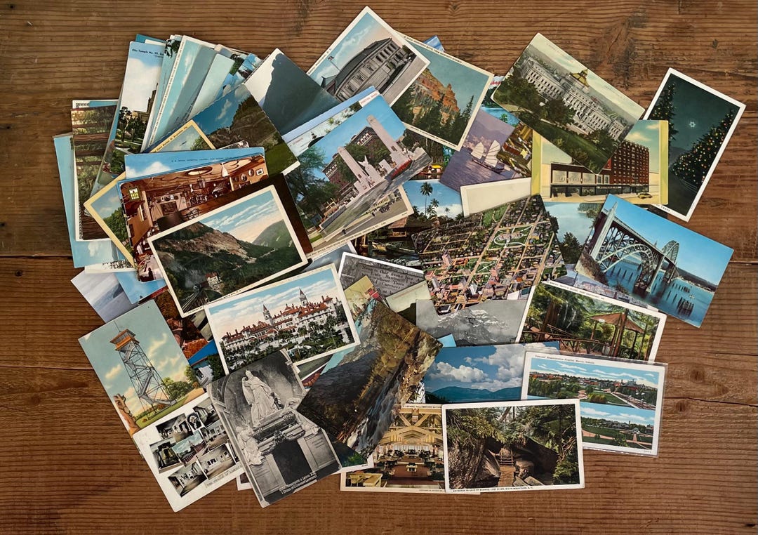 Vintage Postcard Lot of 100 – 1960s and Earlier - Etsy