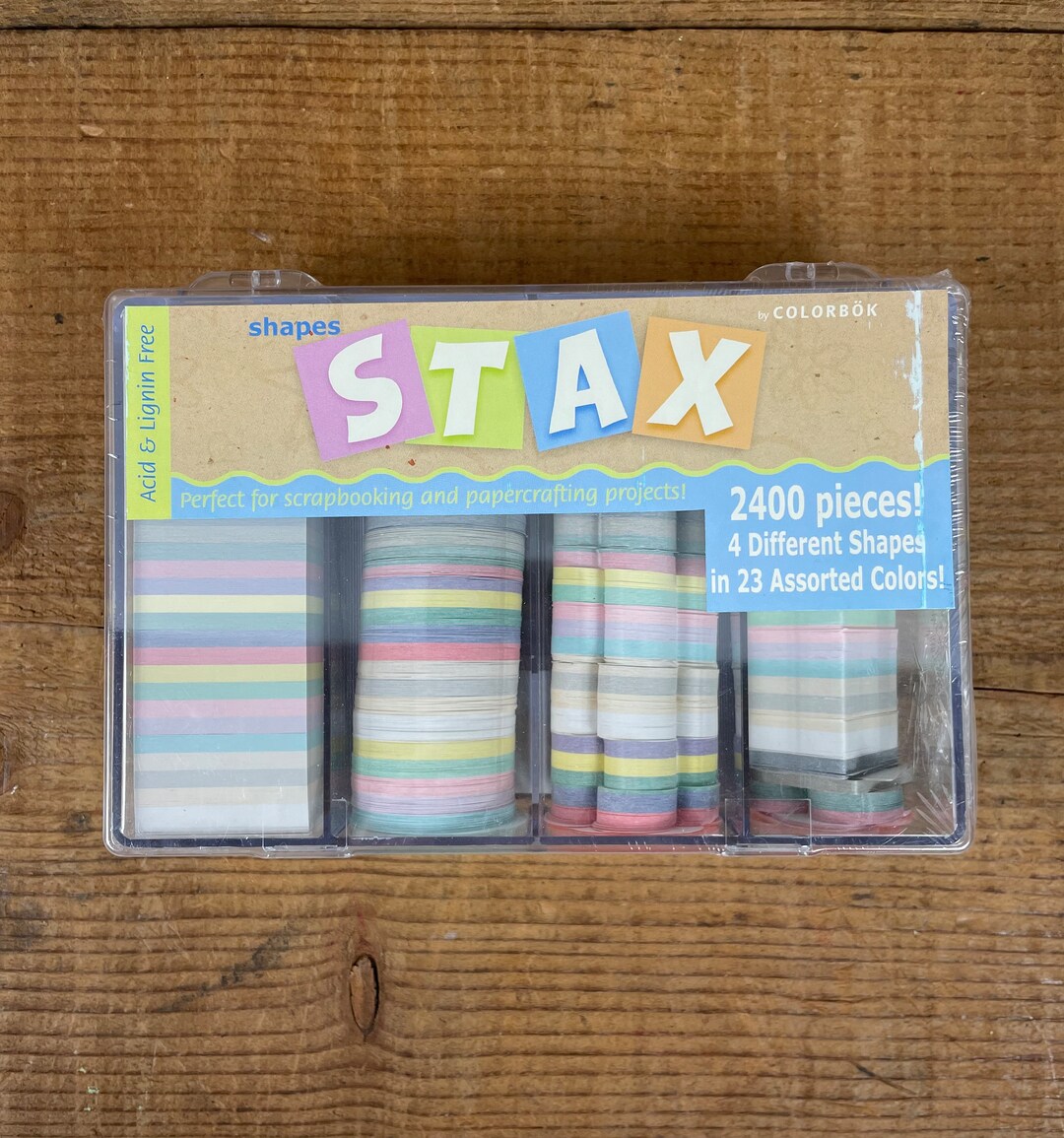 Shapes Stax by Colorbok 2400 Card Stock Shapes for Scrapbooking Paper ...