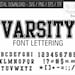 VARSITY OUTLINE FONT | Actual Font File and Cut Svg Files | Athletic ...
