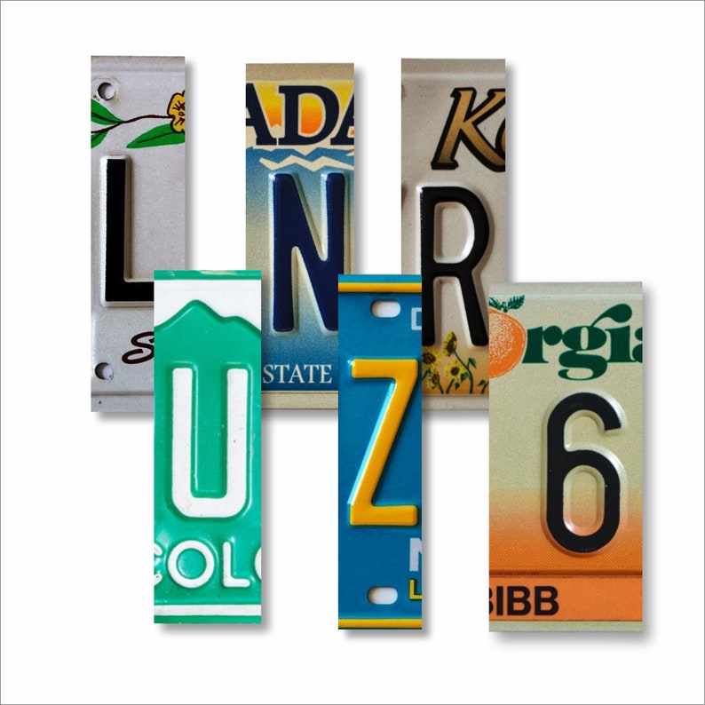 License Plate Font Letter Alphabet PNG Digital Download - Etsy