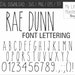 RAE DUNN FONT | Rae Dunn Inspired Font | Actual Font File and Cut Svg ...