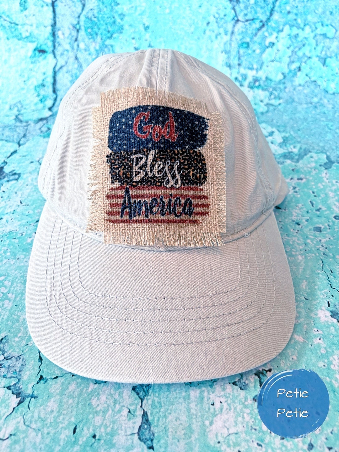 Adult "god Bless America" Patch Hat - Etsy