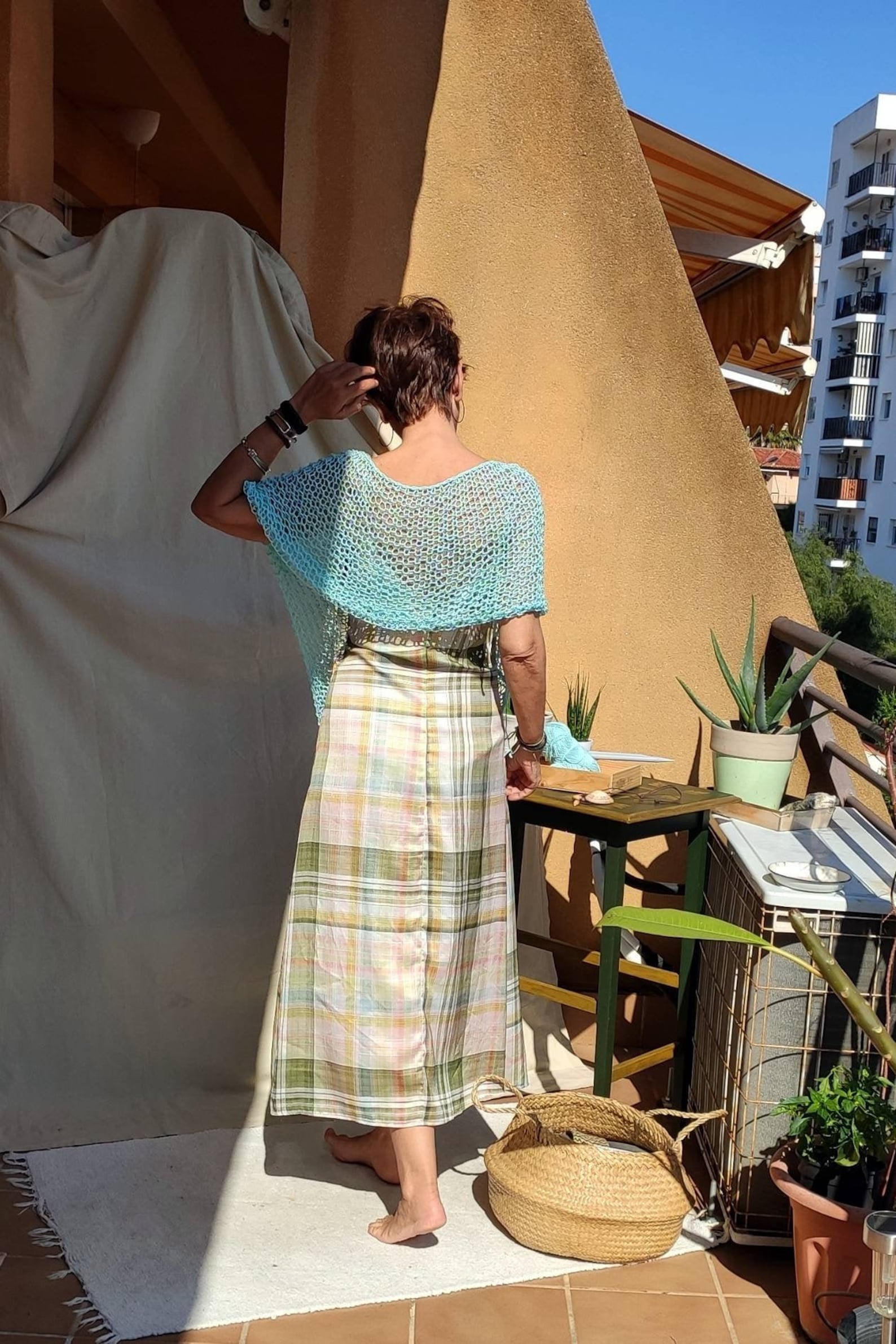 Summer Knitting Pattern, Poncho Knit Pattern, Women Summer Clothing ...
