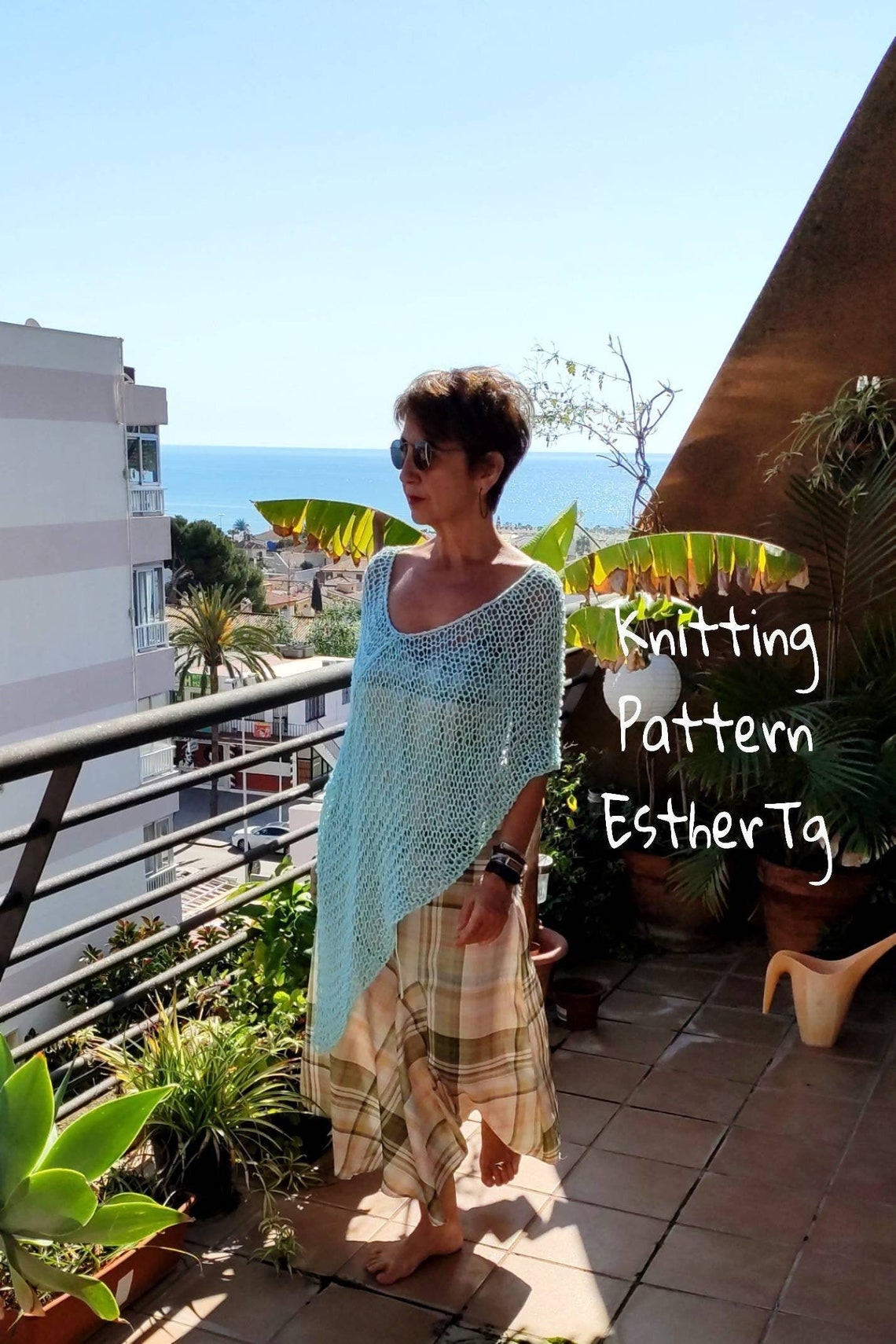 Summer Knitting Pattern, Poncho Knit Pattern, Women Summer Clothing ...