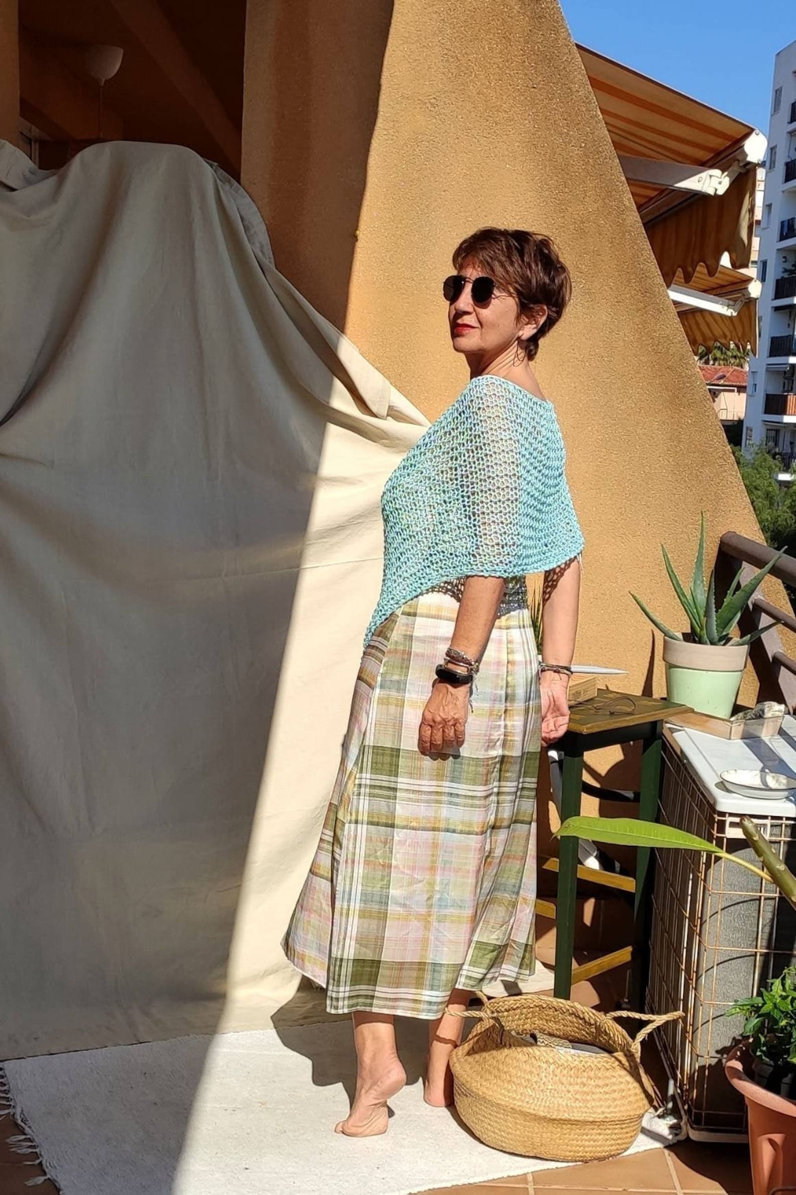 Summer Knitting Pattern, Poncho Knit Pattern, Women Summer Clothing ...