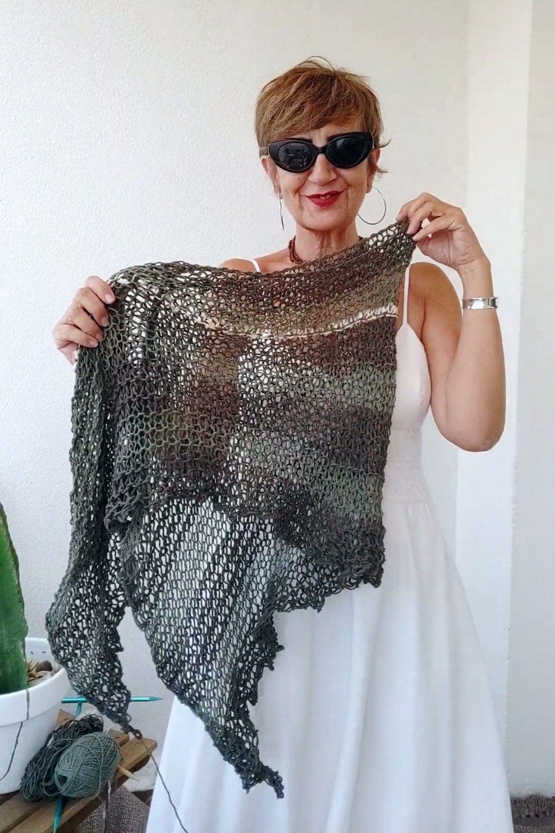 Sheer Summer Ponchos, Summer Cotton Ponchos, Vegan Cotton Poncho, Boho ...