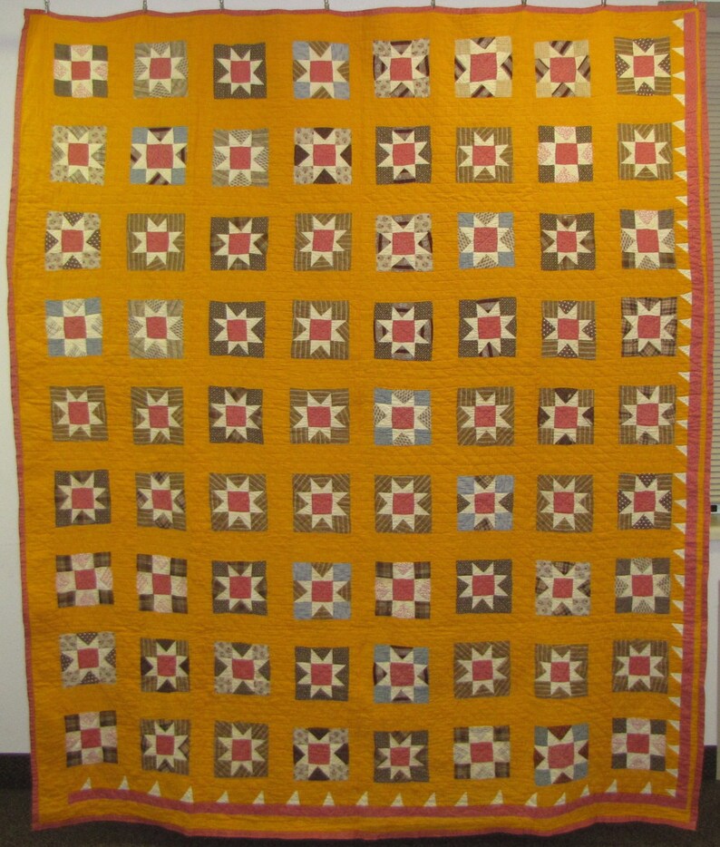 Mod Cheddar Stars Reproduction Quilt Pattern - Etsy