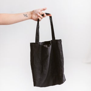 Washable Zero Waste Shopping Bag Linen Tote Bag Striped - Etsy