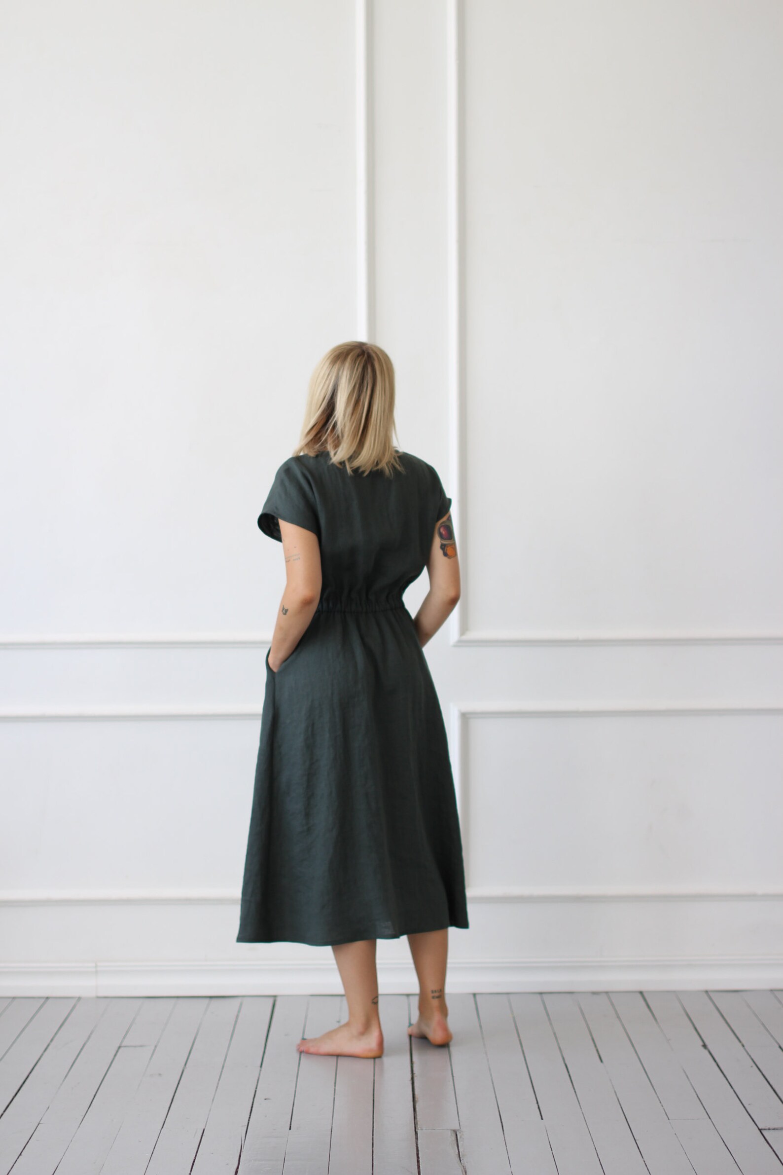 Linen Dress Dresses for Women Natural Linen Dress Kimono - Etsy