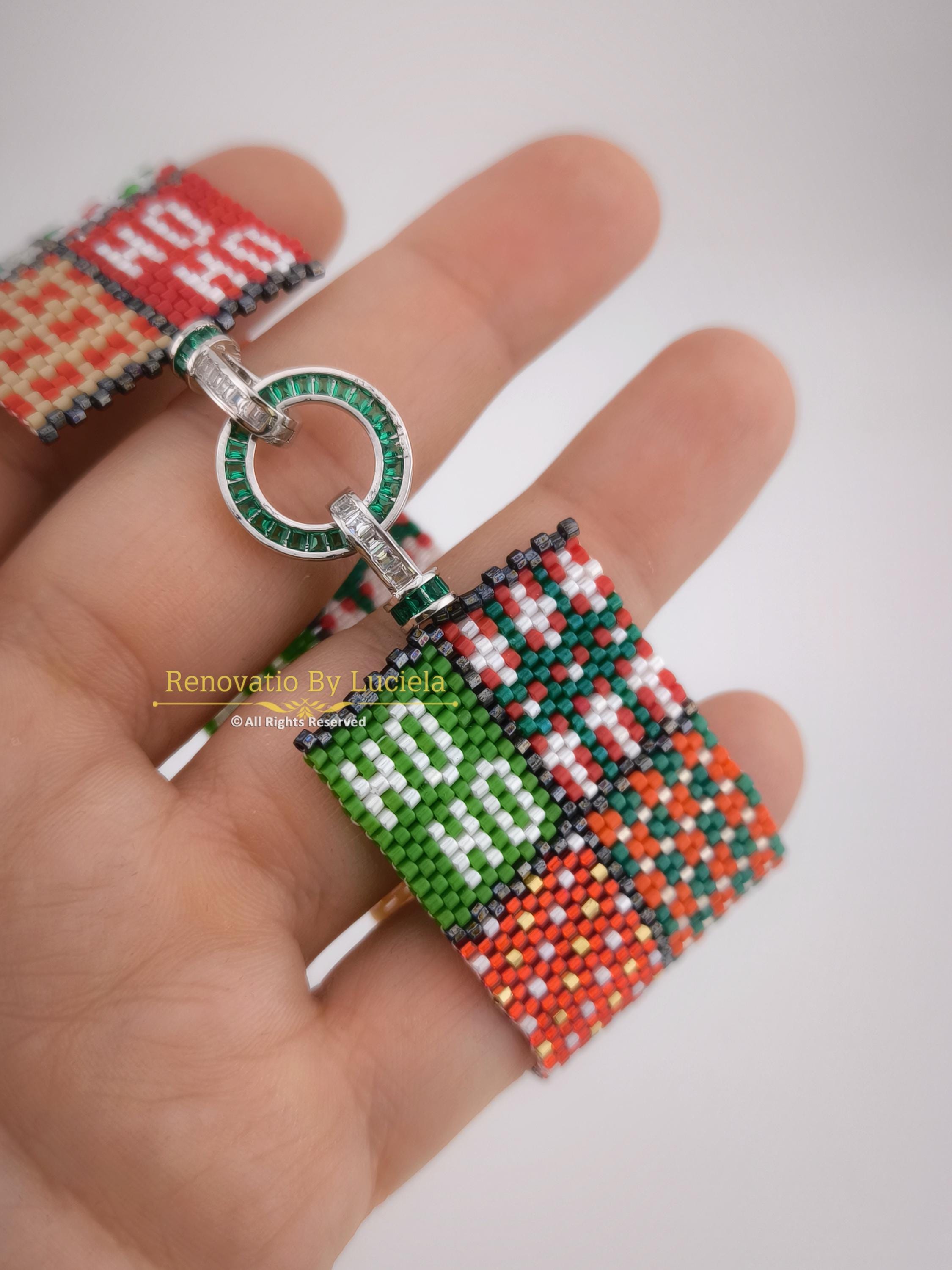 Christmas Squares Peyote Pattern- Odd Count Peyoted Pattern Peyote ...