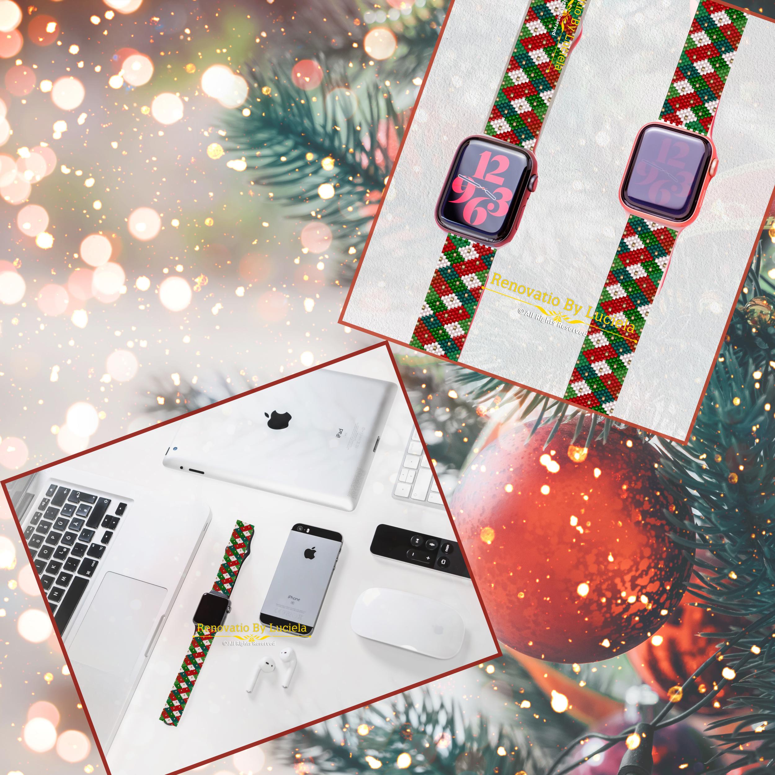 Diamondsforchristmas Apple Watch Pattern- Odd Count | Seed Bead Pattern ...
