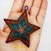 Christmas Plaid Star Tutorial- English | Peyote Star | 3d Peyote Star ...