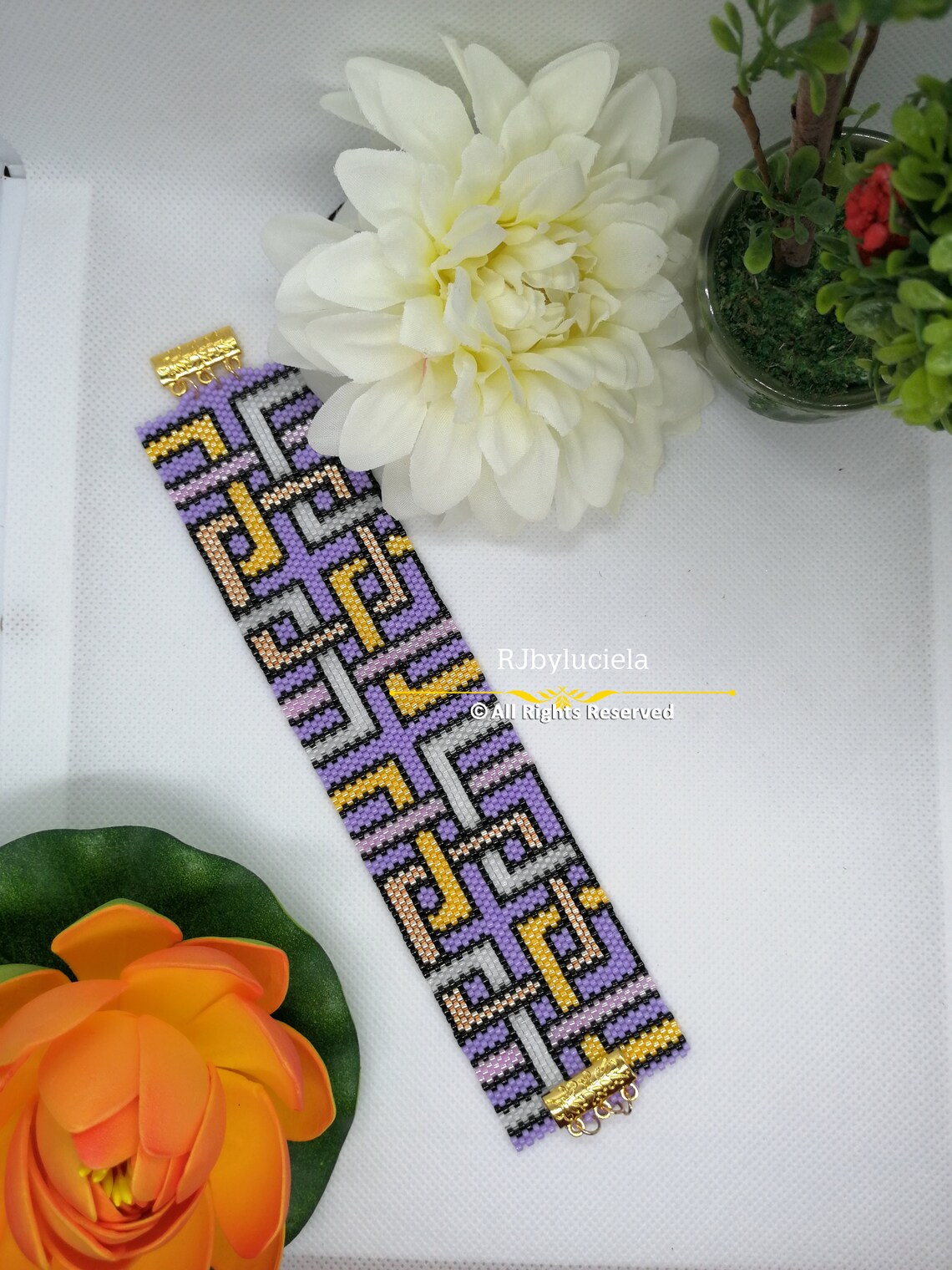 Find the Color Path Peyote Pattern | Peyoted Pattern | Peyote Bracelet ...