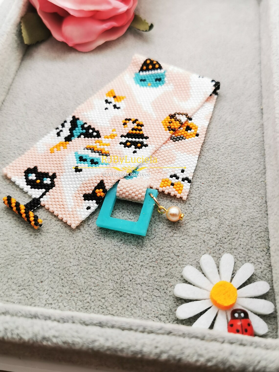 Masked Ghosts Peyote Pattern Even Count Peyoted Pattern - Etsy