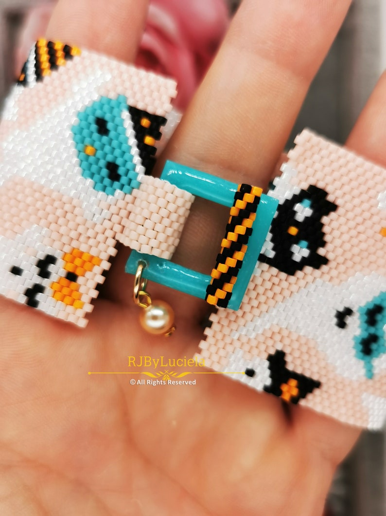 Masked Ghosts Peyote Pattern Even Count Peyoted Pattern - Etsy