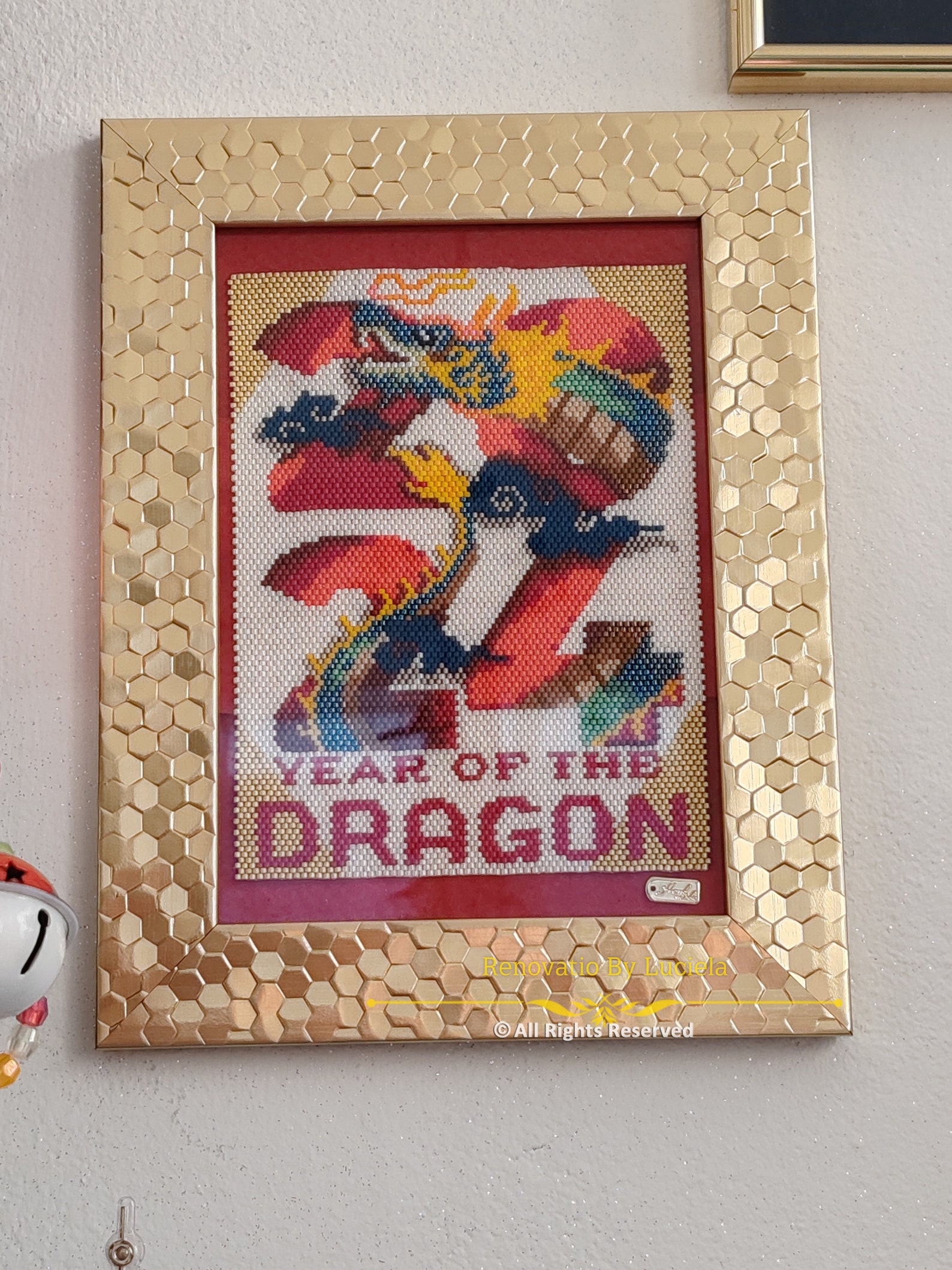 Lucky Dragon of 2024 Peyote Tapestry Pattern Mini Tapestry |peyote ...